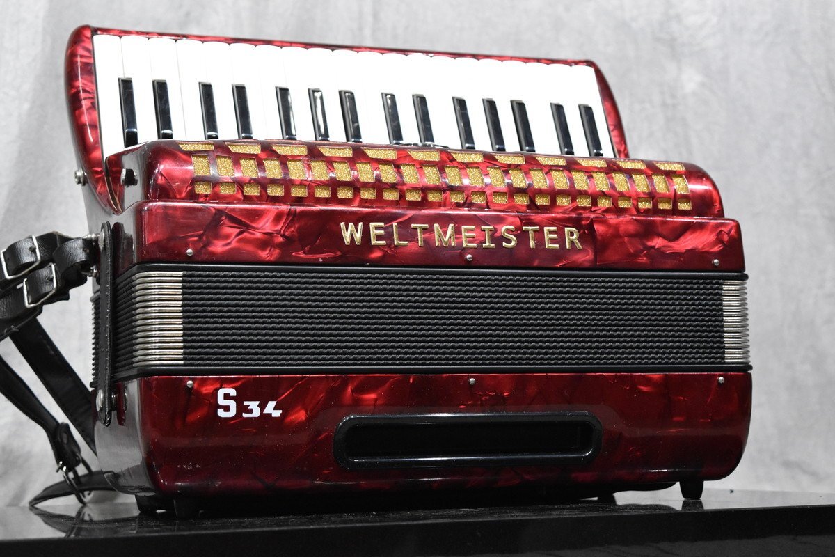 Yahoo!オークション - 【C】WELTMEISTER S34 アコーディオン ヴェルト...