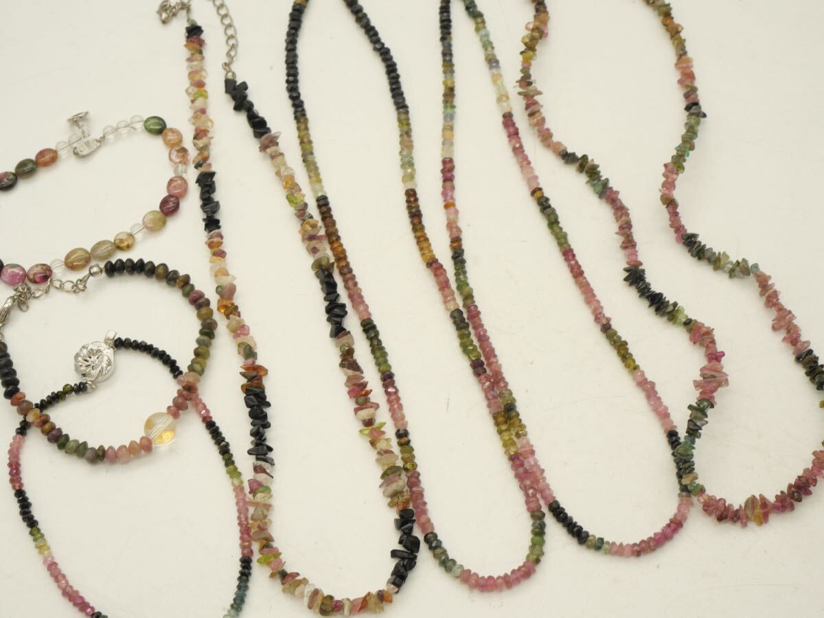 Yahoo!オークション - 【A34】トルマリン ネックレス ブレスレット ヴ...