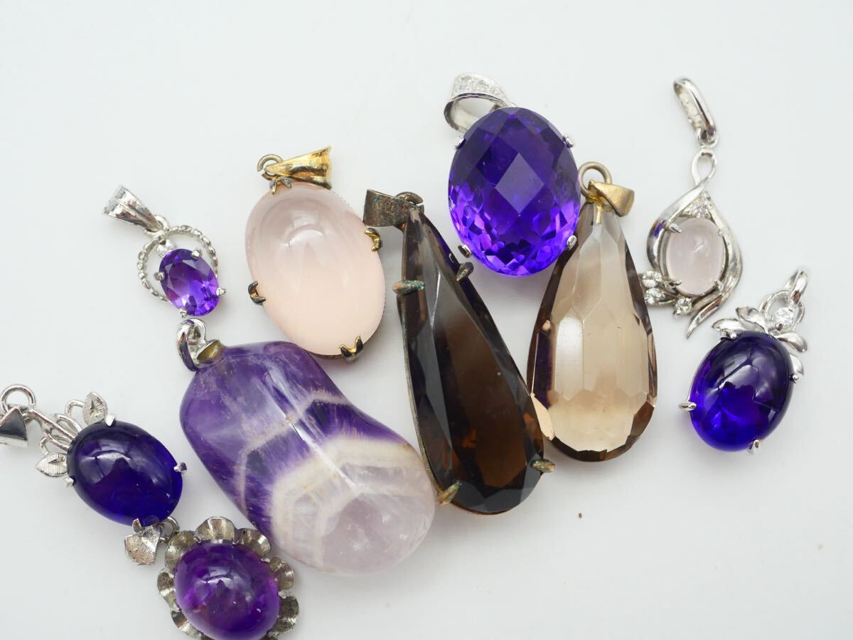 Yahoo!オークション - 【A33】クォーツ系 アメジスト など ペンダント...