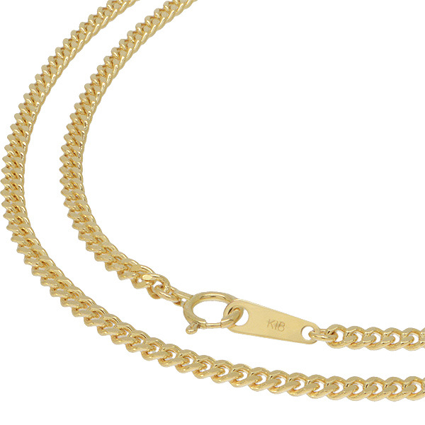 Yahoo!オークション - K18YG 2面シングル 喜平ネックレス 42cm 10.7g A...