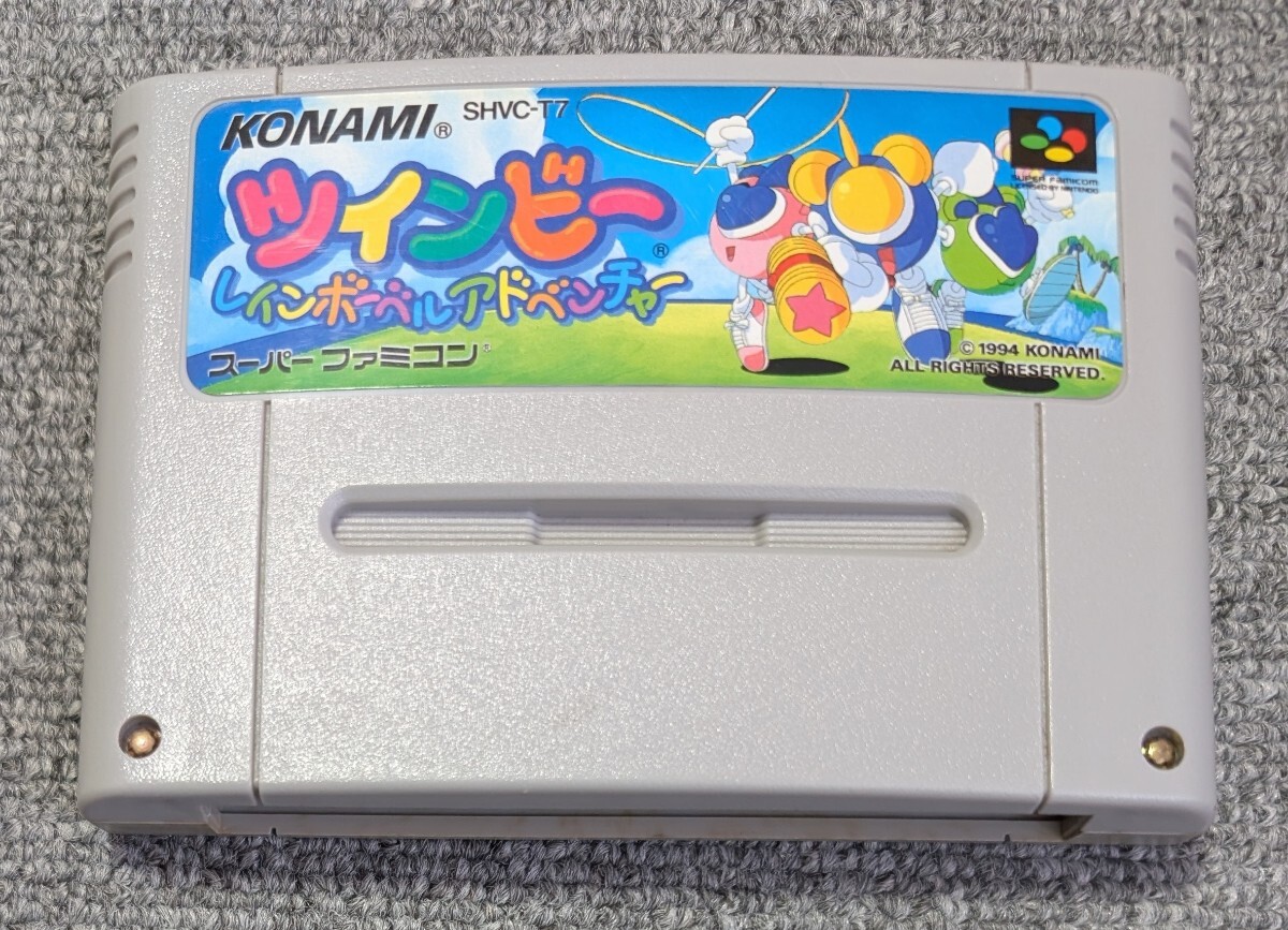 Yahoo!オークション - 4521【起動確認済み】 SFC ツインビー レインボ...