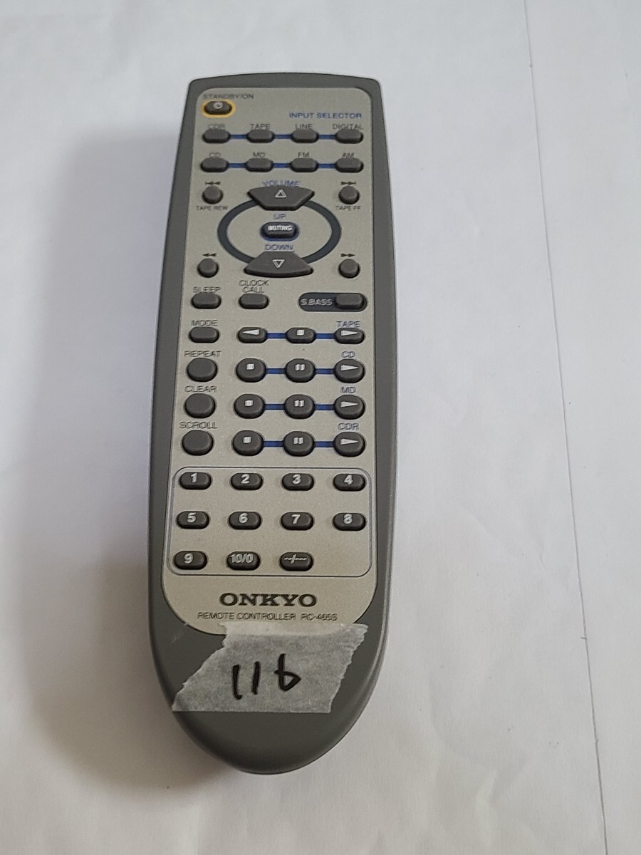 Yahoo!オークション - 116リモコン201 ONKYO RC-465S オンキョー リモ...
