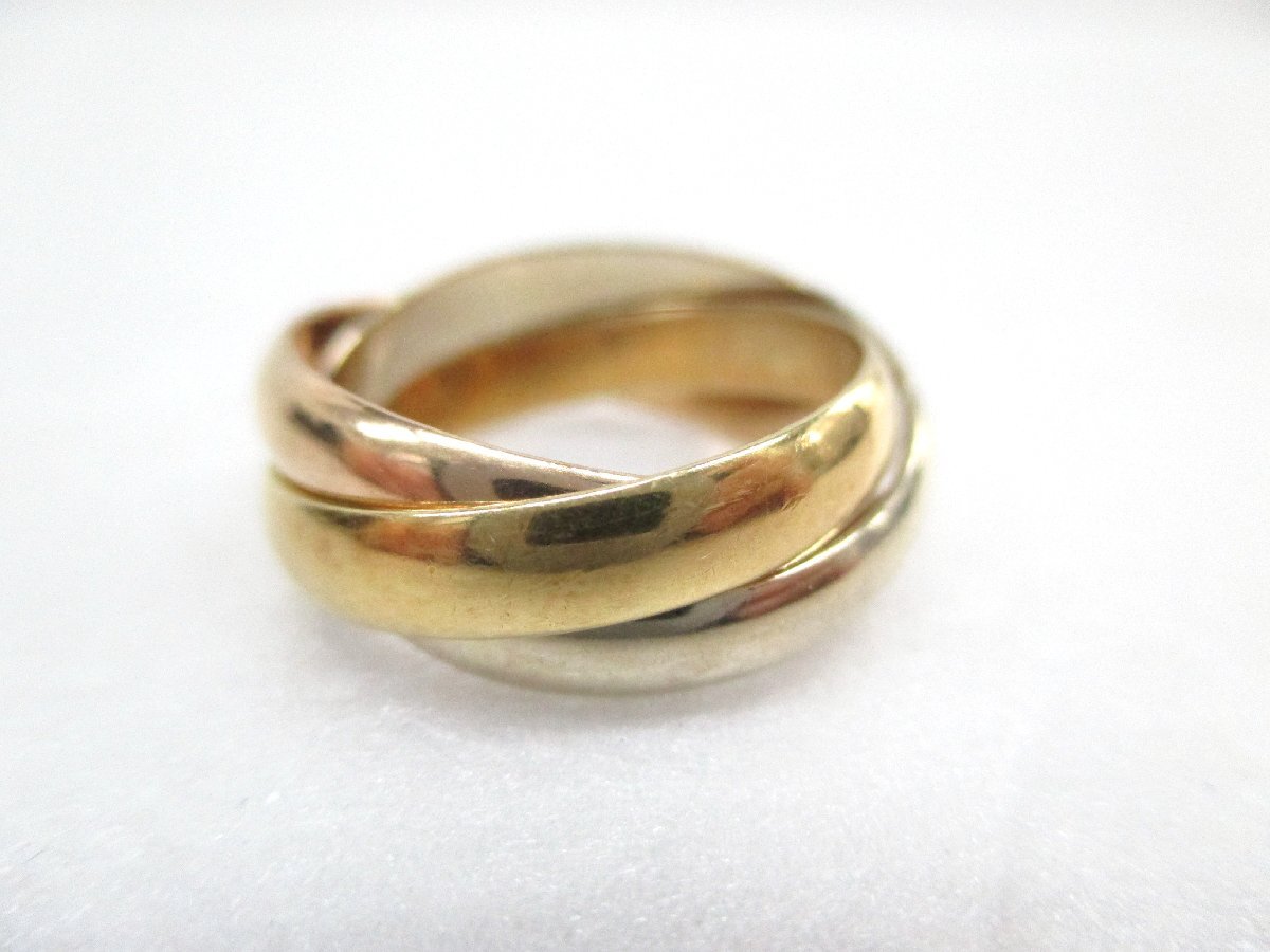 Yahoo!オークション - カルティエ トリニティ リング CARTIER K18 52