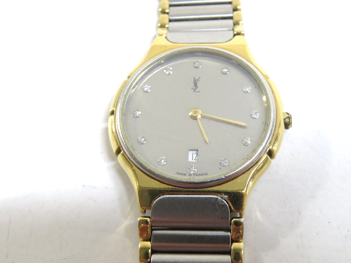 \1 稼働 YSL シルバー クオーツ ユニセックス 腕時計 AA09509(アナログ（クォーツ式）)｜売買されたオークション情報、yahooの商品情報をアーカイブ公開 - オークファン ...