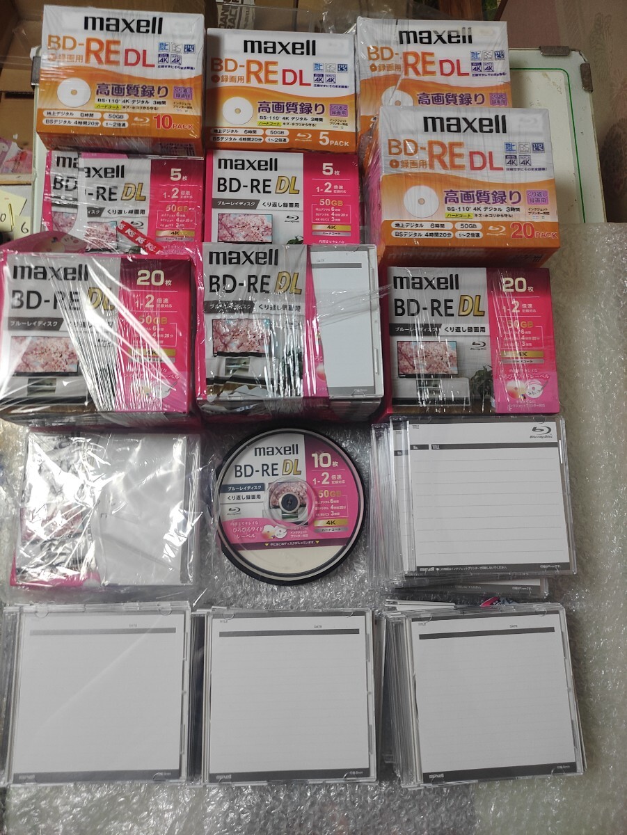 Yahoo!オークション - maxell BD-RE DL 1-2倍速 50GB 大量 約170枚 ま...