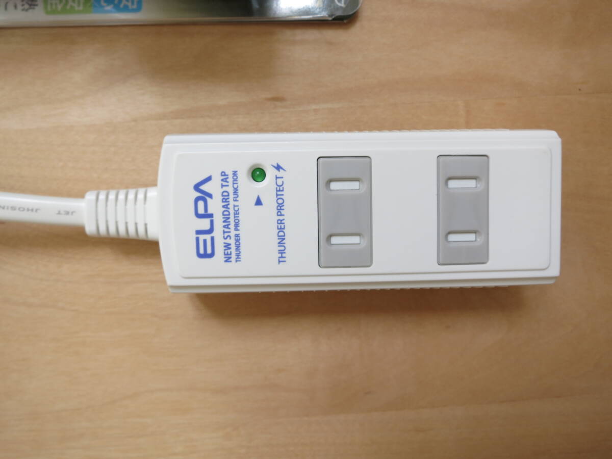 Yahoo!オークション - 【新品未使用】ELPA 耐雷サージ コード付タップ ...