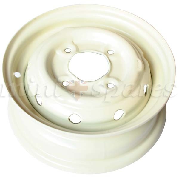 Yahoo!オークション - ローバーミニ スチールホイール ホワイト 3.5J-1...