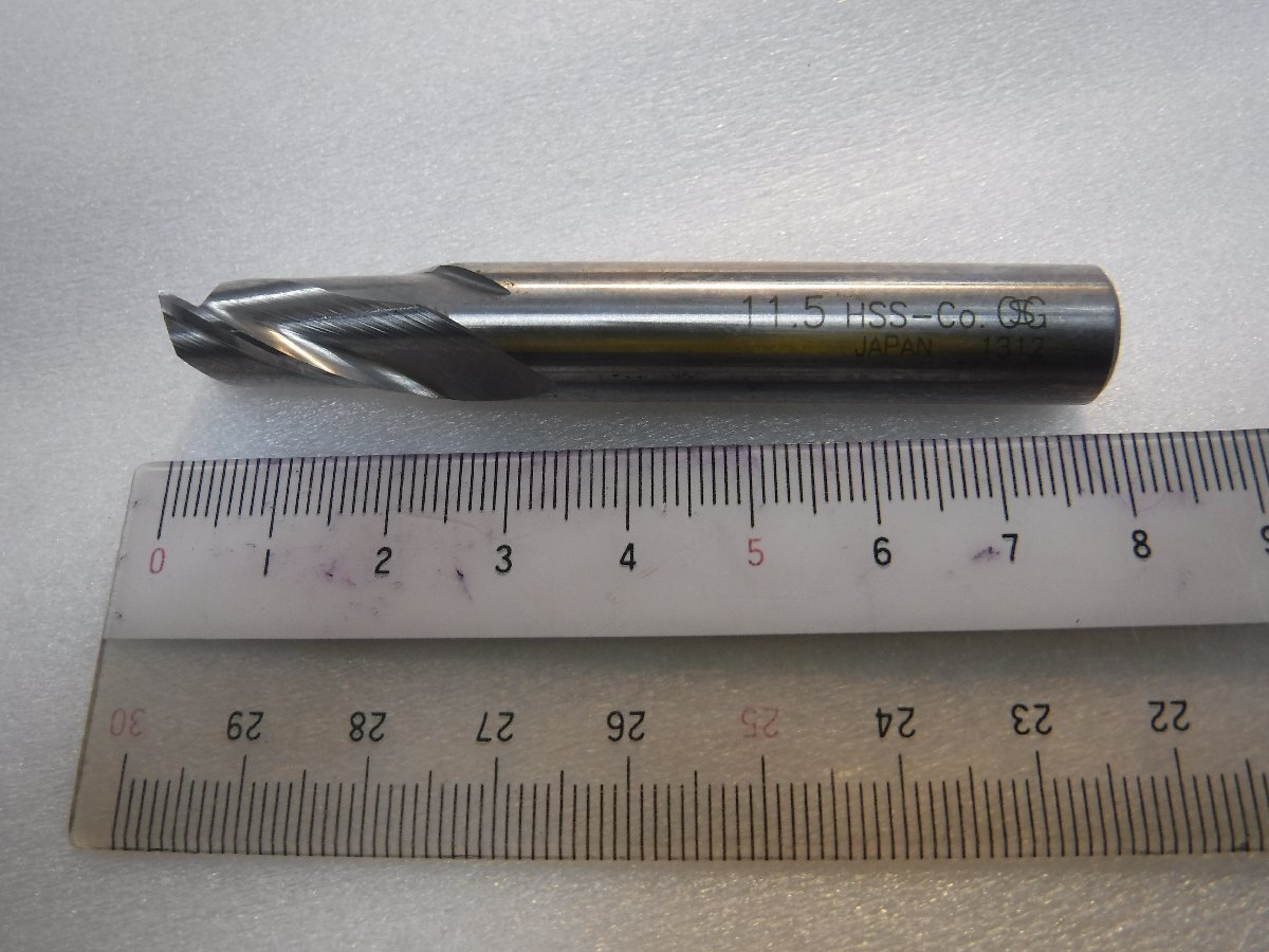 Yahoo!オークション - A569 OSG エンドミル 11.5HSS-Co 刃径11.03 シャ...