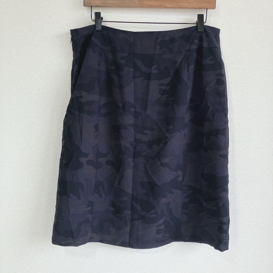 Yahoo!オークション - iCB オンワード樫山 膝丈スカート【44】迷彩柄 ...