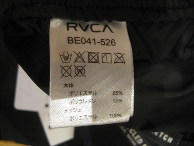 Yahoo!オークション - 新品未使用 RVCA M サイズ30 ブラック BE04152...