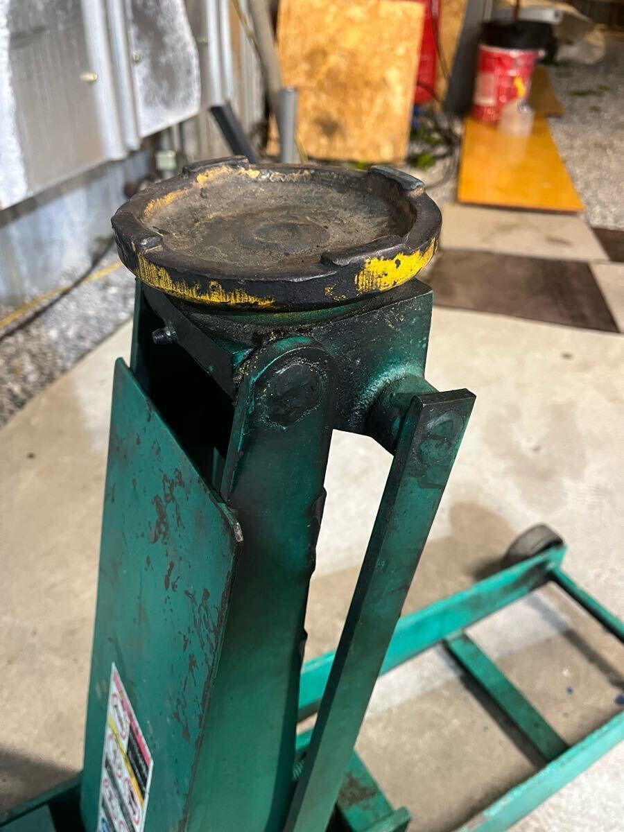 Yahoo!オークション - 動作良好 マサダ 低床 エアージャッキ ガレージ...