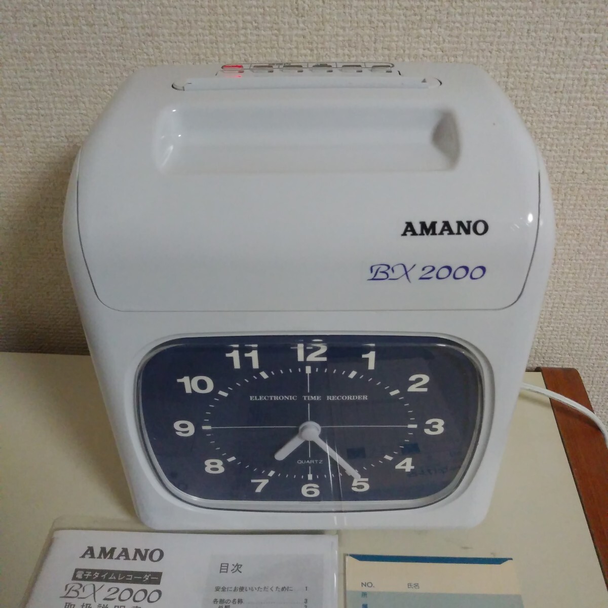 Yahoo!オークション - アマノ タイムレコーダーBX-2000整備済みリボン...