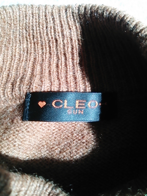 Yahoo!オークション - CLEO SUN ウール100ニット ハイネックセータ...
