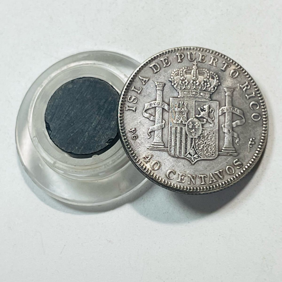 Yahoo!オークション - スペイン領プエルトリコ 硬貨 古銭 アルフォンソ...