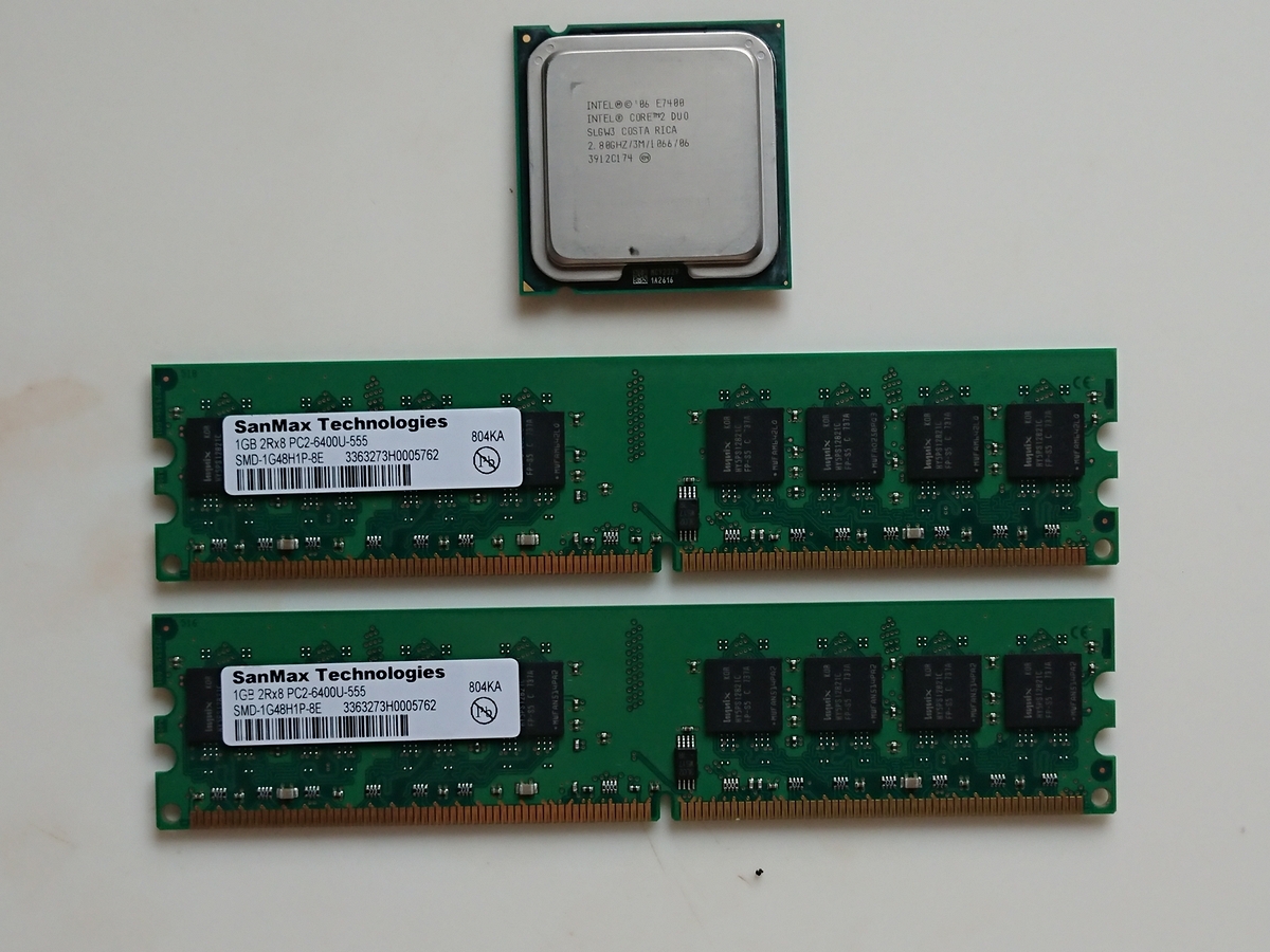 Yahoo!オークション - Asus P5QPL-AM GREEN Core 2 Duo E7400 メモリ2G...