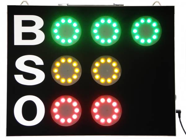 Yahoo!オークション - 野球 カウントボード BSOカウンター 無線リモコ...