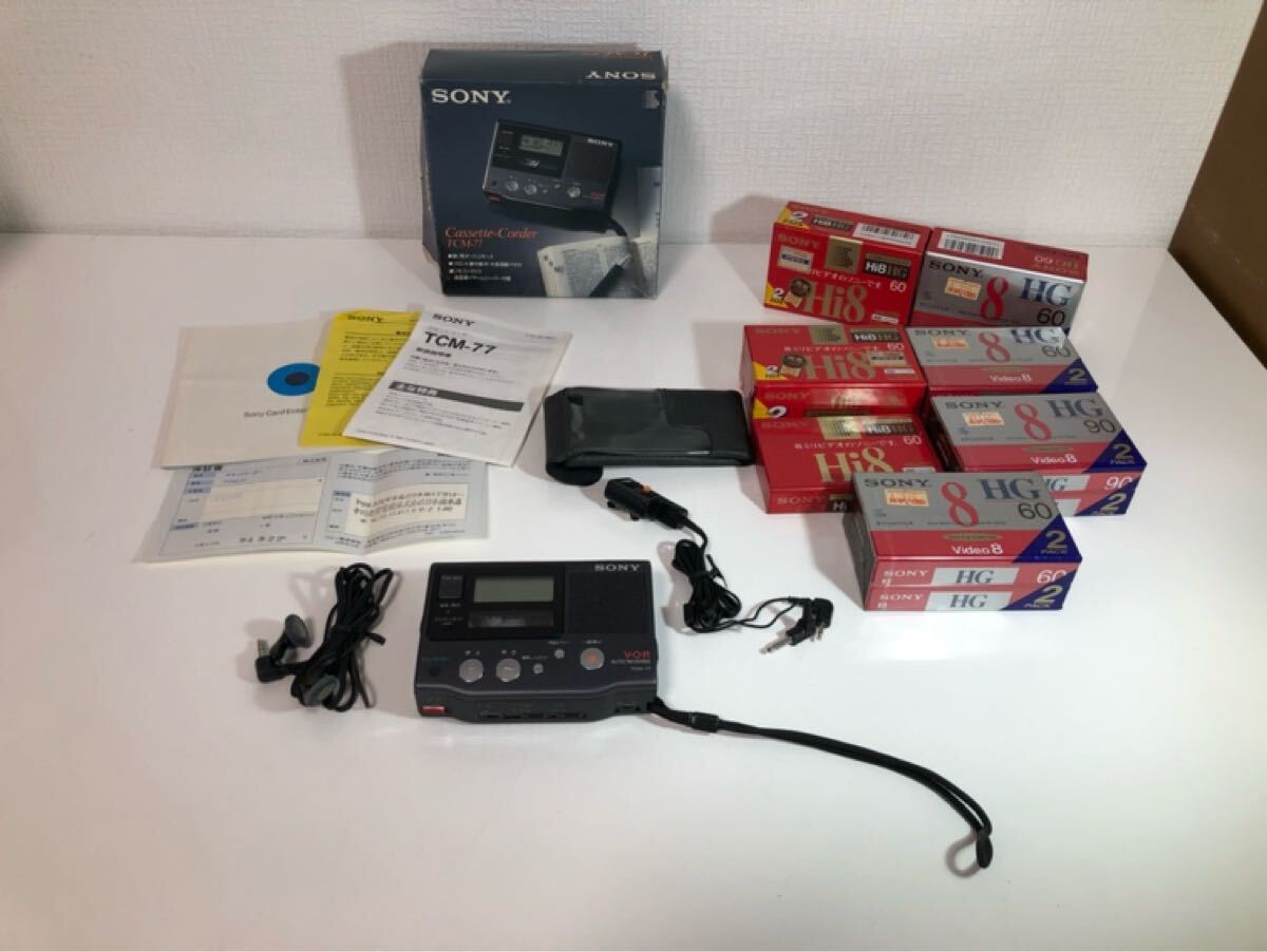 Yahoo!オークション - 6-141 SONY ソニー カセットコーダー TCM-77 録...