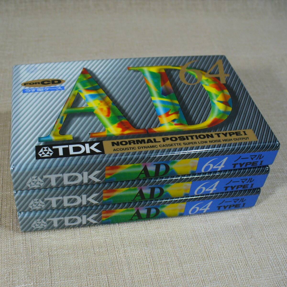 Yahoo!オークション - TDK カセットテープ ノーマル AD-64 3巻セット ...