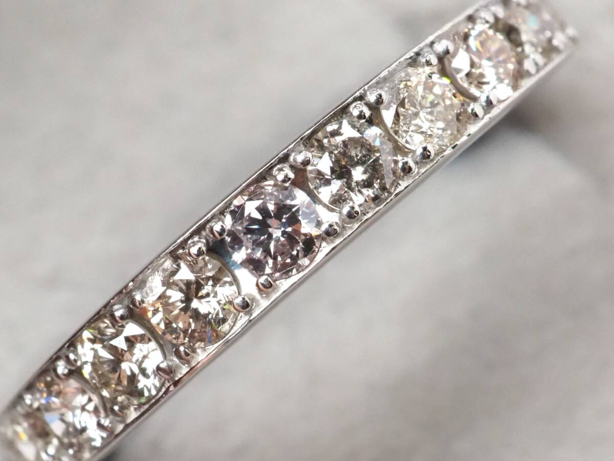 Yahoo!オークション - 【6763A】Pt950 天然ダイヤモンド 1.00ct/2.85g/...