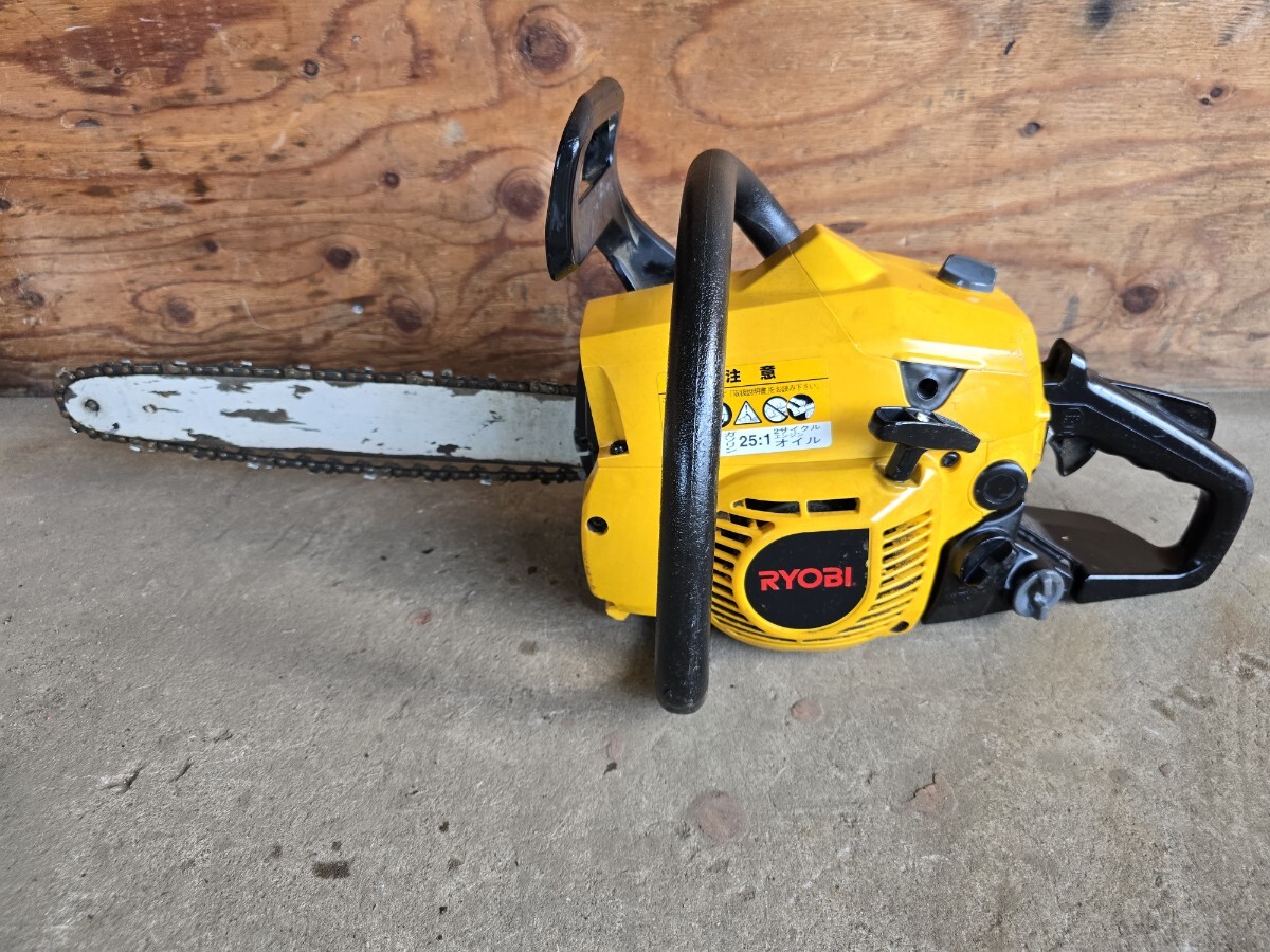 Yahoo!オークション - RYOBI エンジンチェーンソー ES-336 チェンカバ...