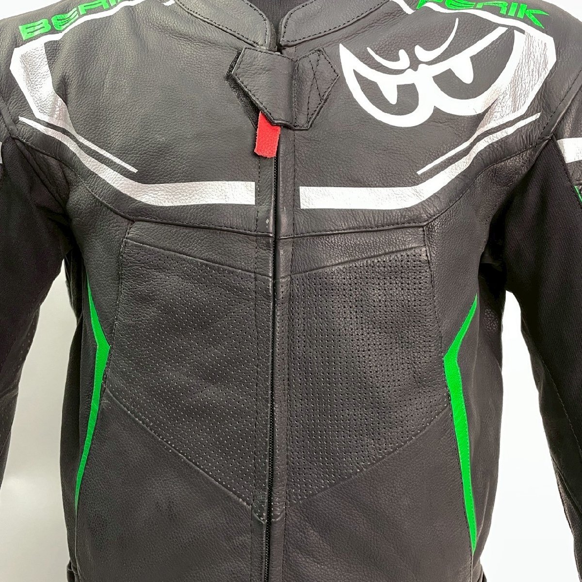Yahoo!オークション - BERIK ベリック レザージャケット 9063 GREEN 牛...