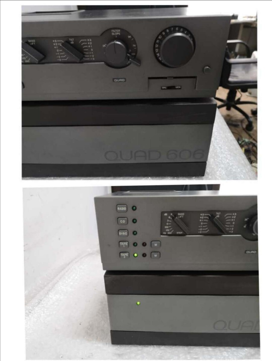 Yahoo!オークション - h1080694461 QUAD 606＋QUAD 44 パワーアンプ＋...