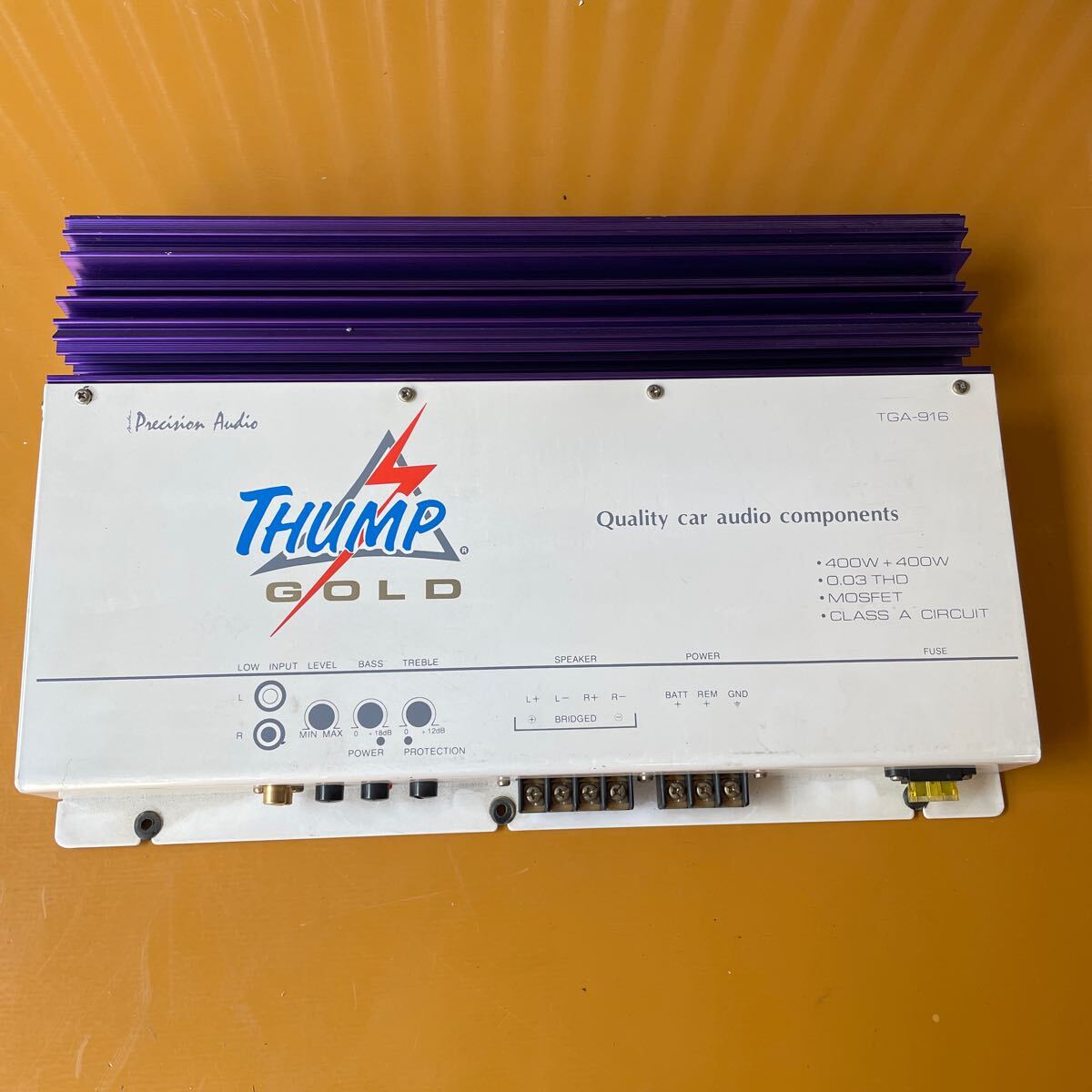 H3-4-50613C 動作未確認 THUMP GOLD TGA-916 400W+400W アンプ カーオーディオ(アンプ)｜売買されたオークション情報、yahooの商品情報をアーカイブ公開 ...