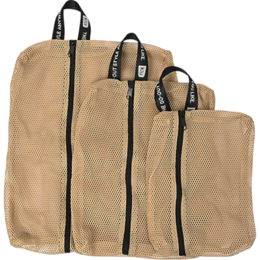 Yahoo!オークション - 911.ベージュ KiU キウ パッカブルポーチセット...