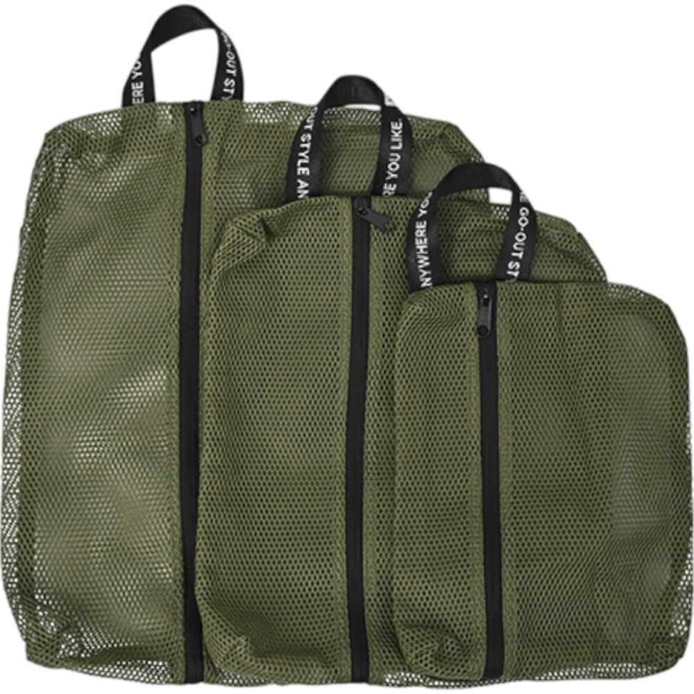 Yahoo!オークション - 906.カーキ KiU キウ パッカブルポーチセット 2...