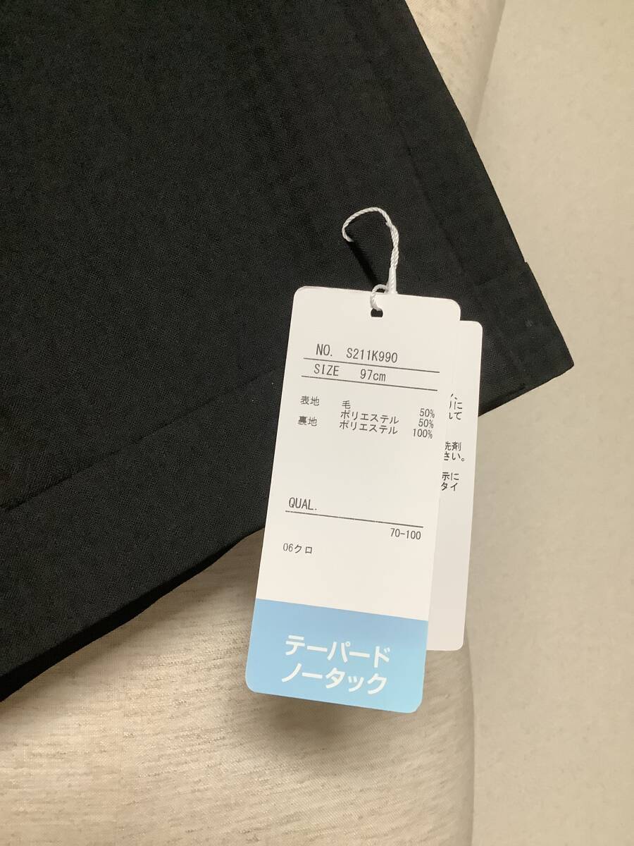 Yahoo!オークション - 新品タグ付 ウエスト97cmの春夏高級パンツ 黒系 ...