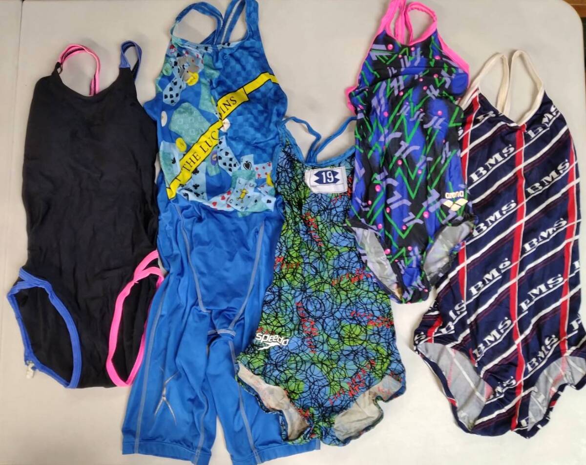 Yahoo!オークション - 【R864】女子競泳水着 ジャンク品 5点