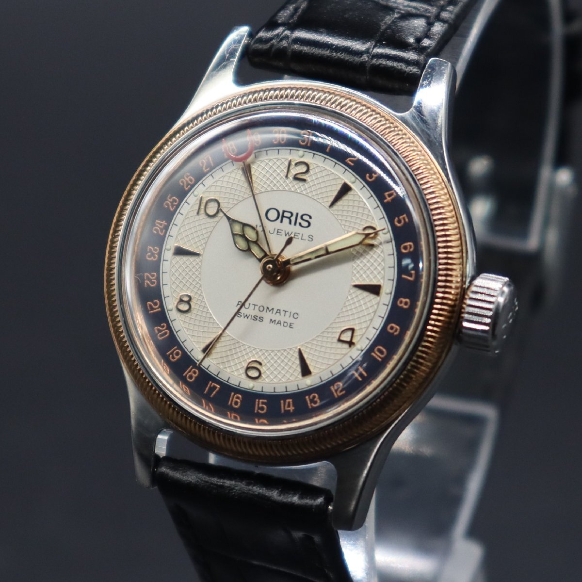 Yahoo!オークション - OH済 ORIS オリス ビッグクラウン ポインターデ...