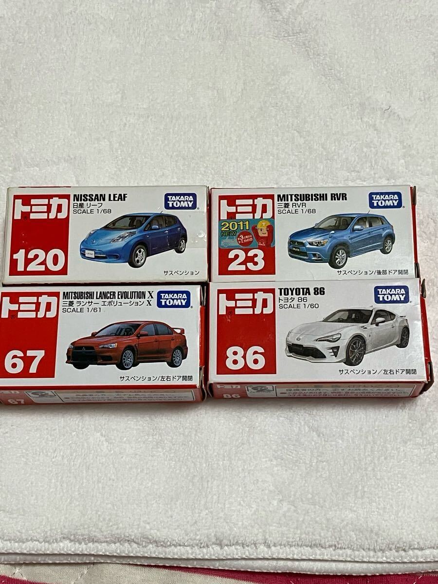 Yahoo!オークション - トミカ トヨタ 86 三菱 ランサーエボリューショ...