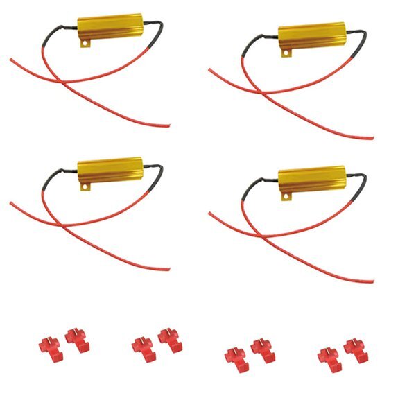 Yahoo!オークション - メール便送料無料 4個セット ハイフラ防止抵抗器...