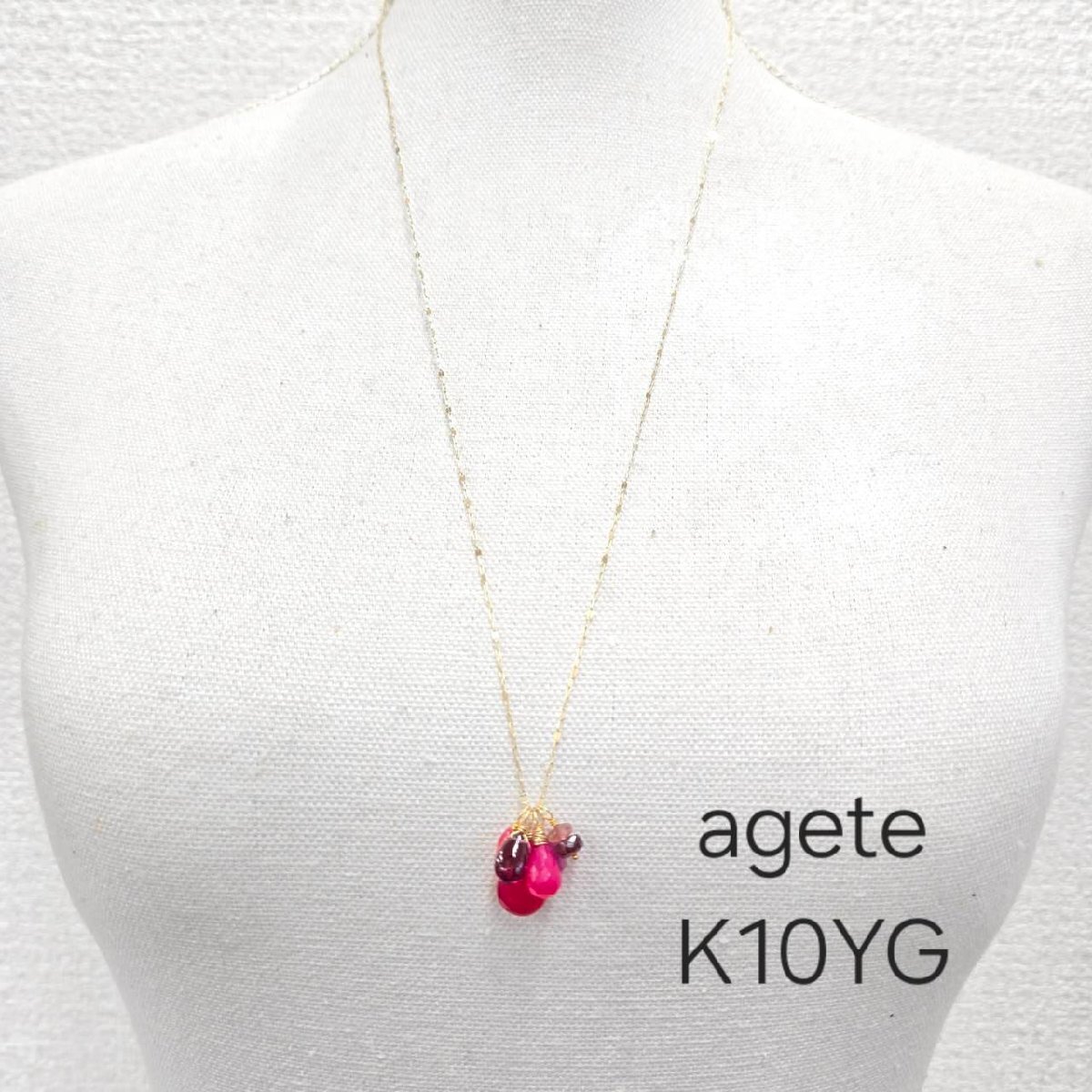 Yahoo!オークション - [h25060138nn] agete アガット K10YG イエロー...