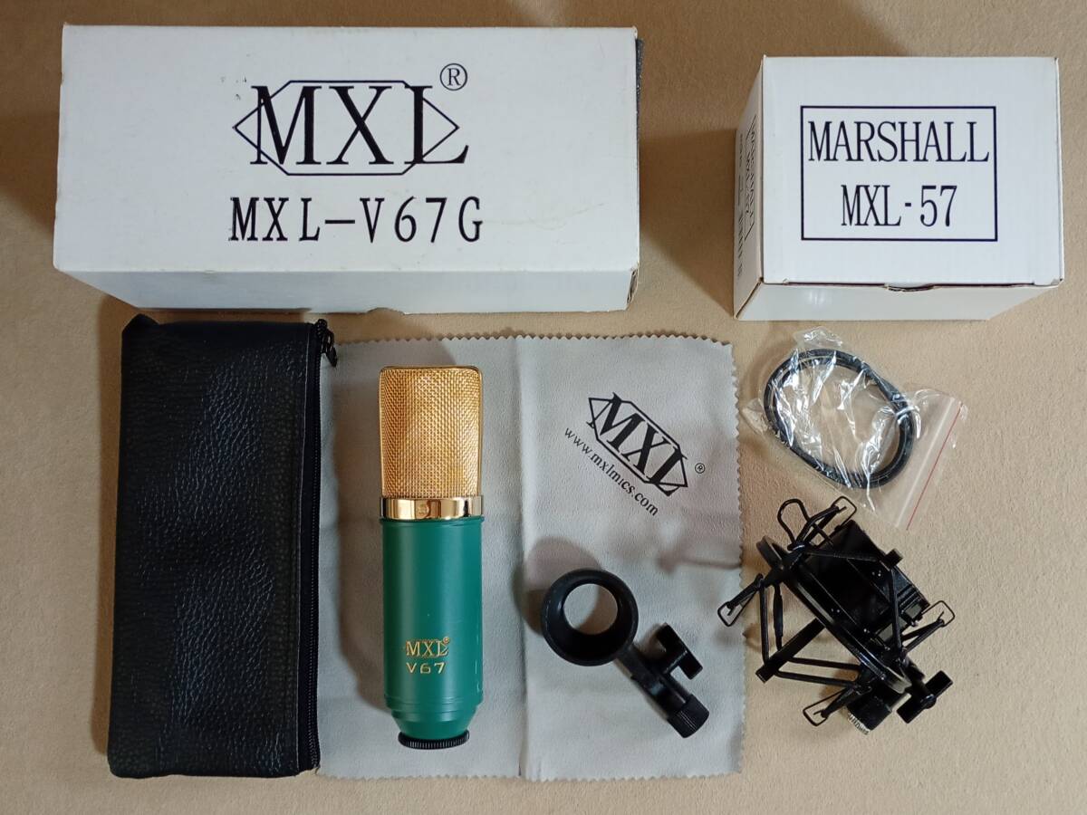 Yahoo!オークション - コンデンサーマイクMXL-V67G・ショックマウントM...