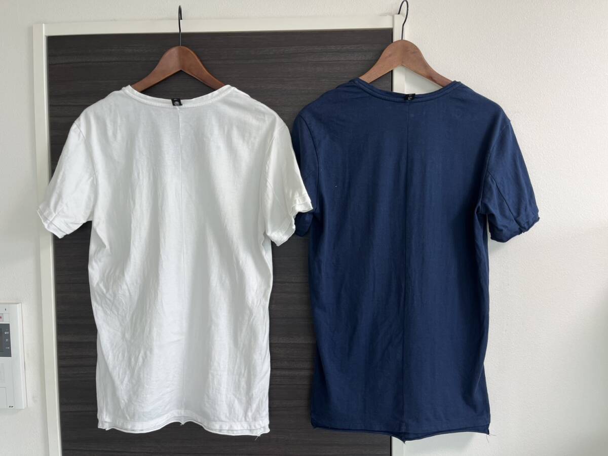 Yahoo!オークション - 送料込み 定価2万超 WJK レザーポケットTシャツ...