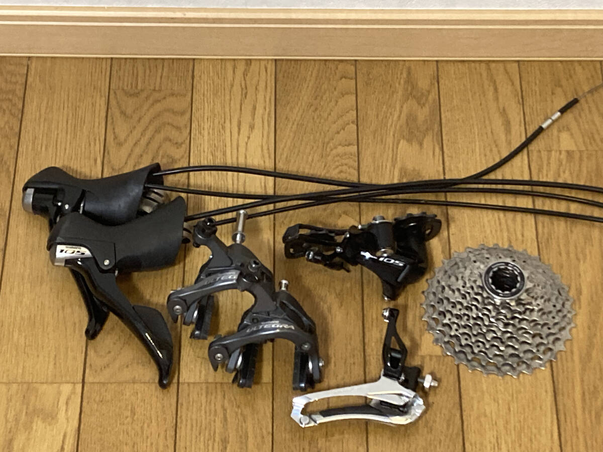 Yahoo!オークション - 美品 105 5800系 アルテグラ 6800系 ST FD RD C...