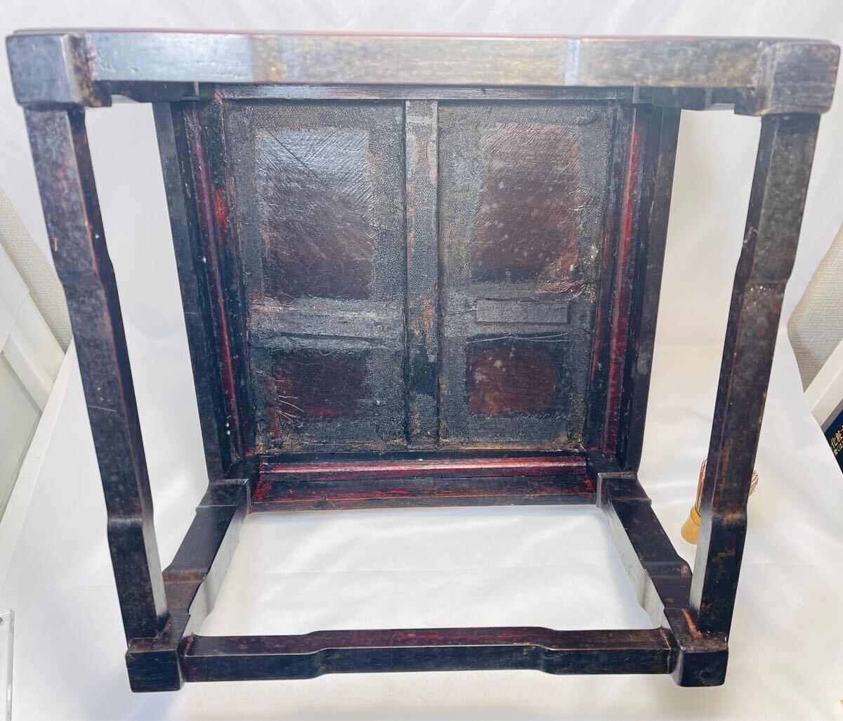 Yahoo!オークション - 【A435】清時代 唐木四方花台 茶台 香炉台 盆栽...