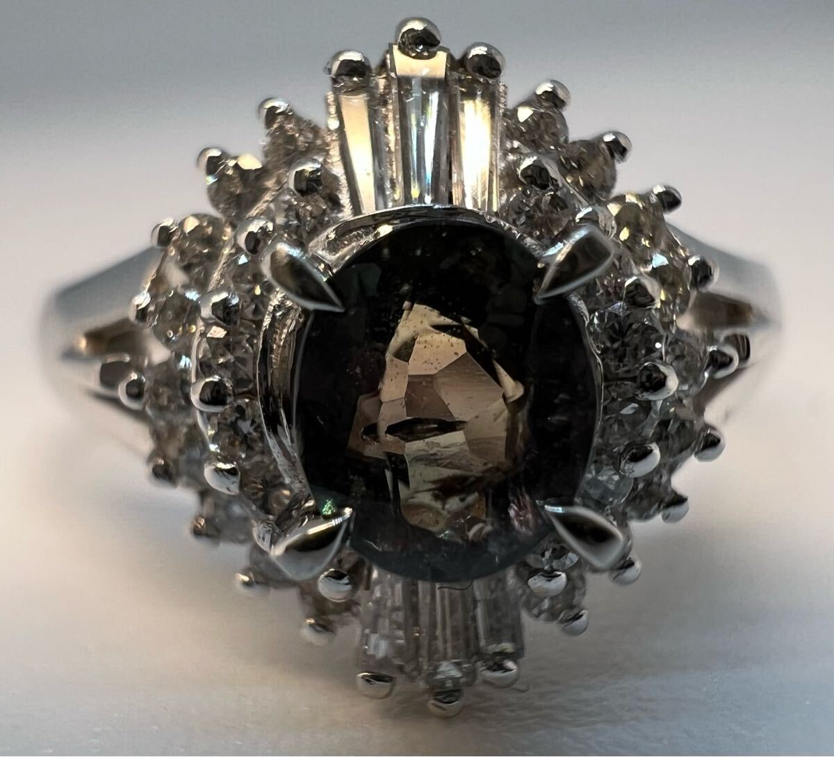 Yahoo!オークション - 1円 Pt900 リング アレキサンドライト 0.49ct ダ...