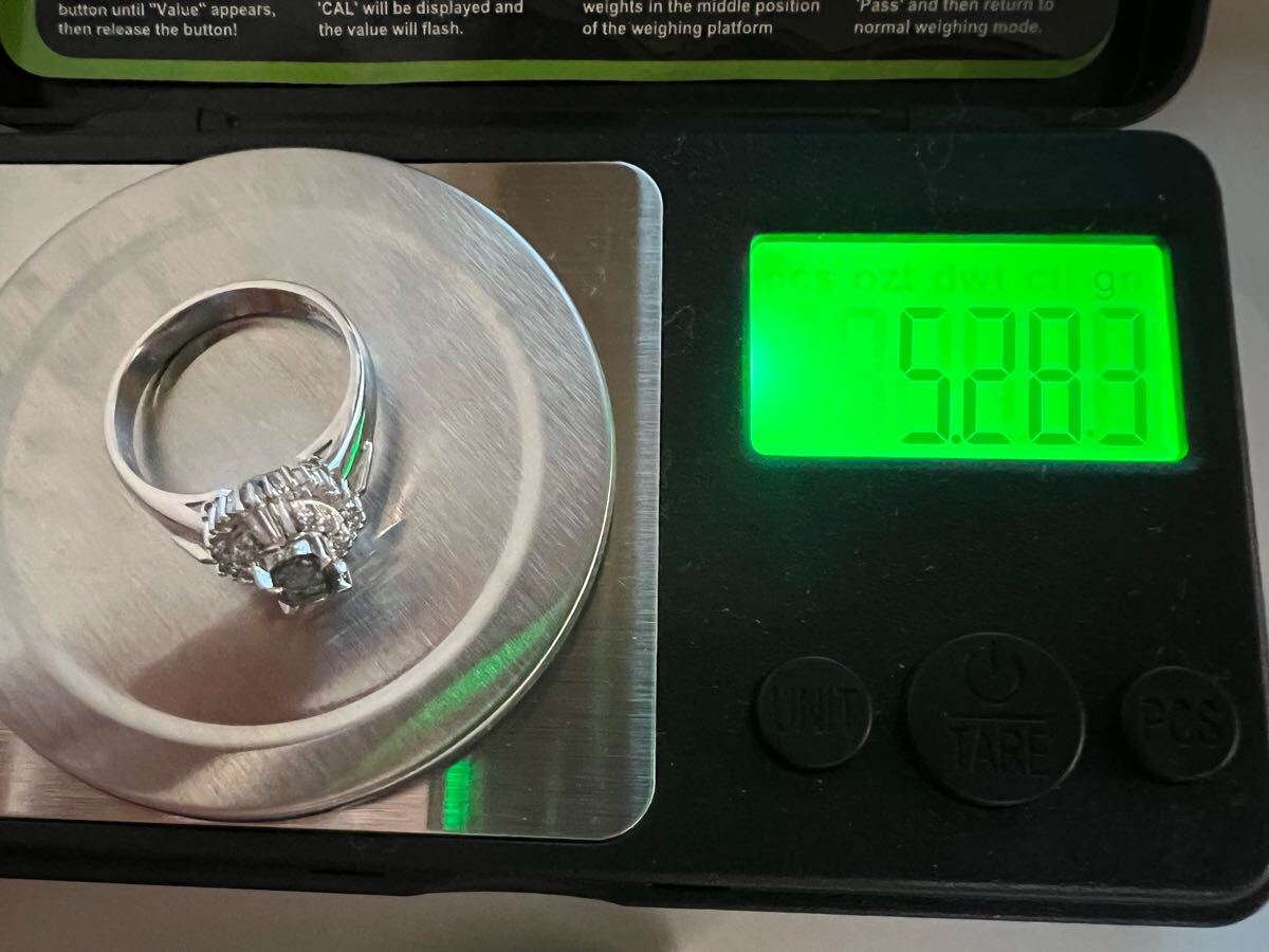 Yahoo!オークション - 1円 Pt900 リング アレキサンドライト 0.49ct ダ...