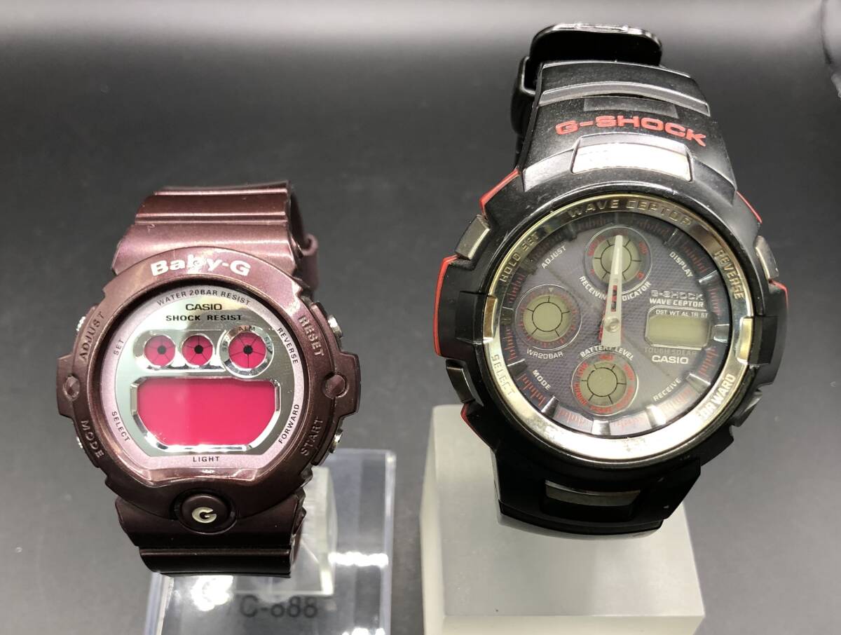 Yahoo!オークション - 1円(10～)【MAVR-19】 カシオ G-SHOCK等9個まと...