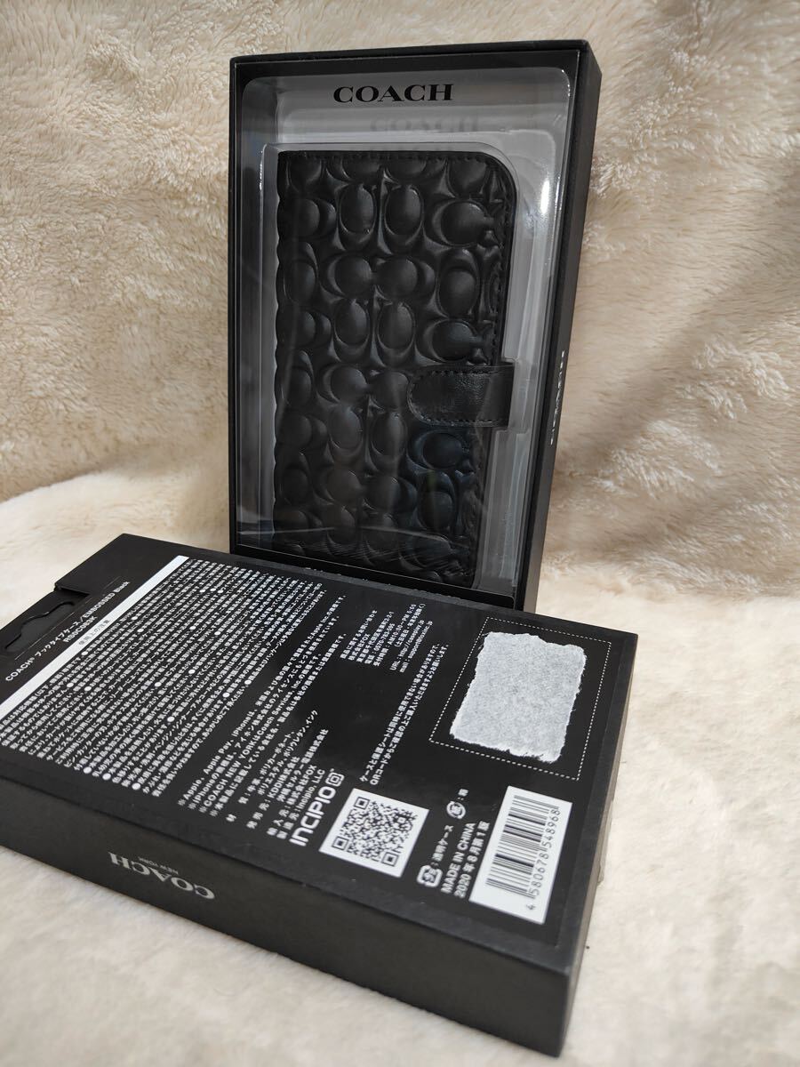 Yahoo!オークション - (F03)COACH iphone 12/iphone 12Pro 手帳型ケー...