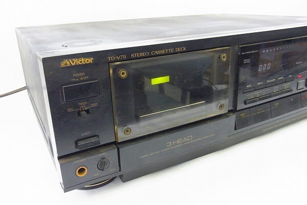Yahoo!オークション - I173-J40-5 VICTOR ビクター TD-V711 カセットデ...