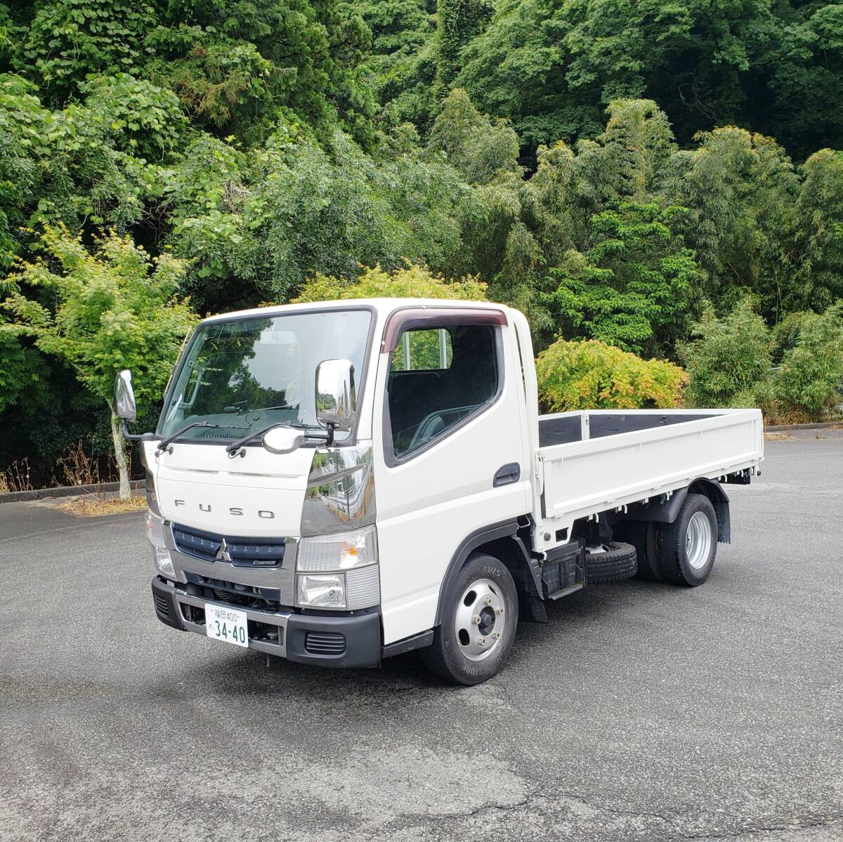 Yahoo!オークション - 売切 2t 低床 平ボデー 三菱 キャンター 5MT(3ペ...