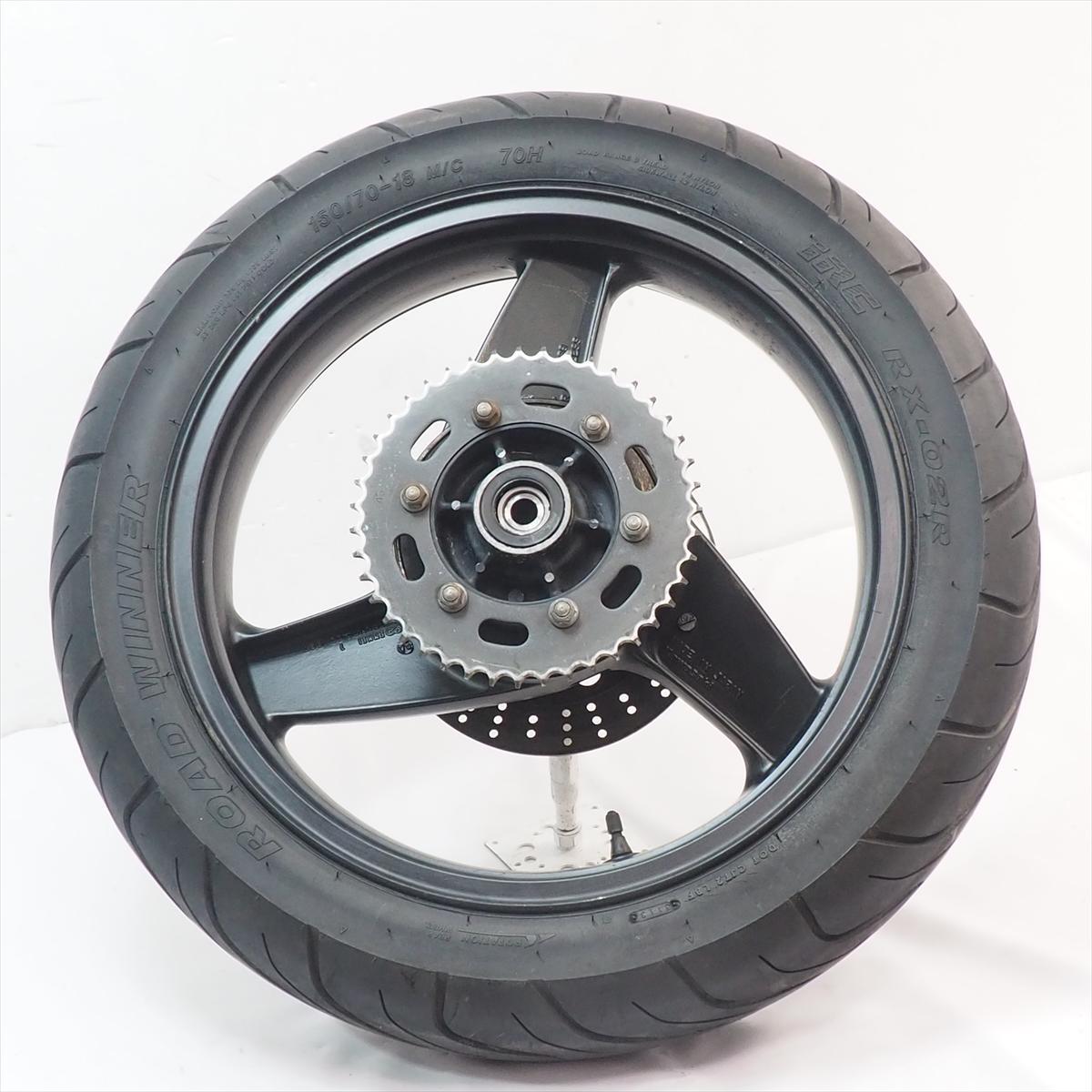 Yahoo!オークション - ZRX-II 96年 ZR400E 純正 リアホイール ZRX2 ZRX...