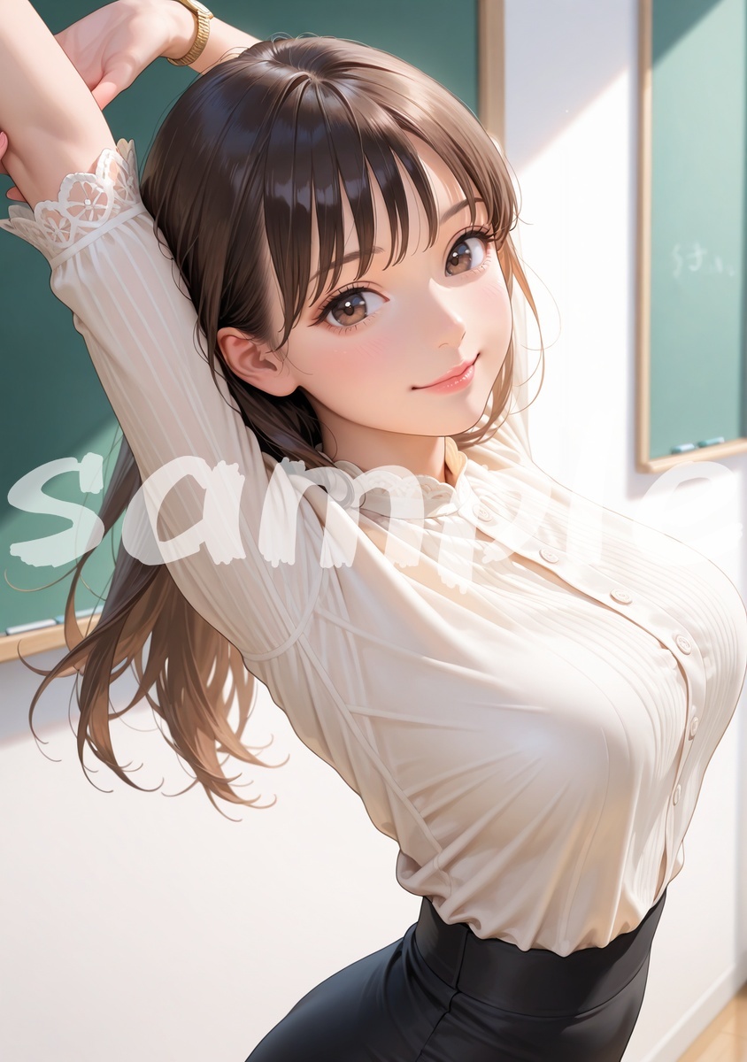 Yahoo!オークション - オリジナル 一点物 匿名配送 A4 ポスター AIイラ...