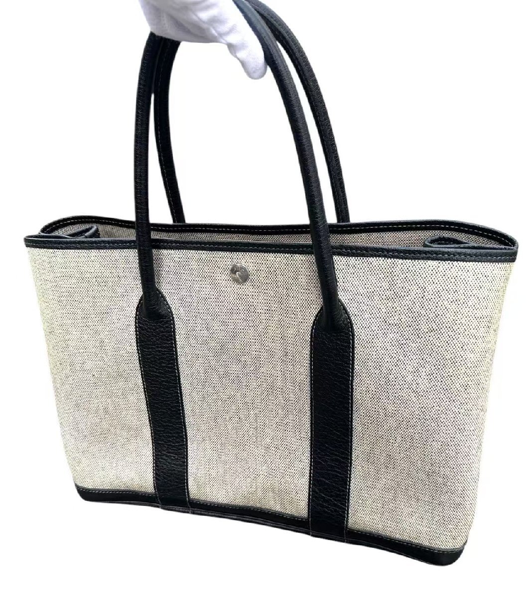 Yahoo!オークション - 美品 本物 エルメスHERMESガーデンパーティPMグ...