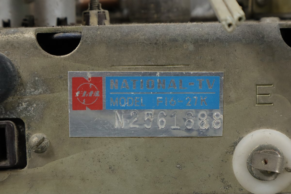 Yahoo!オークション - National F16-27K / ナショナル / 真空管テレビ ...