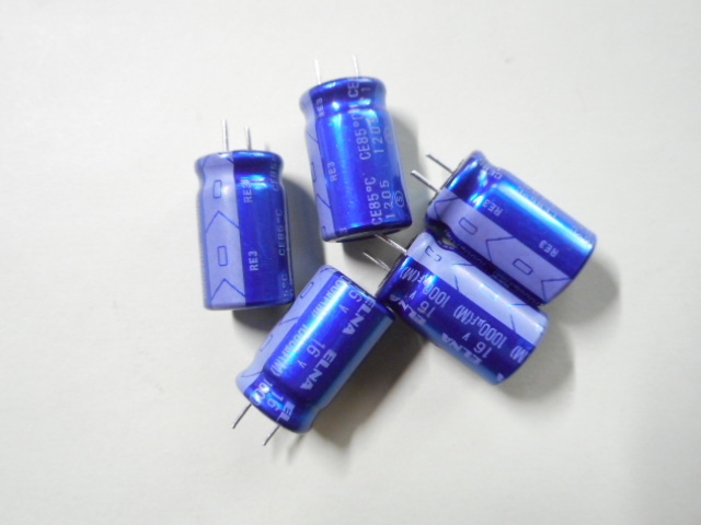Yahoo!オークション - 電解コンデンサー 1000μF 16V ELNA リード加工...